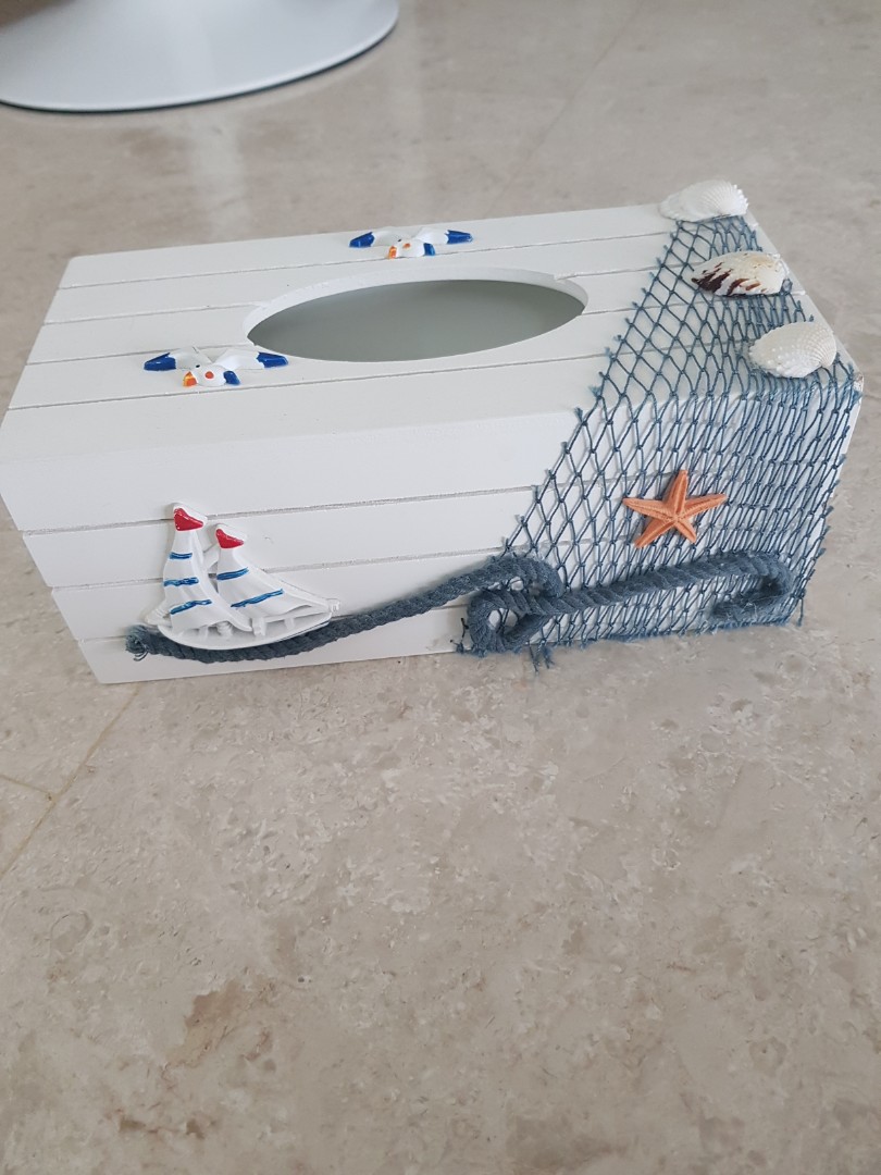Nautical beach tissue box, Babies & Kids, Baby Nursery & Kids Furniture ...