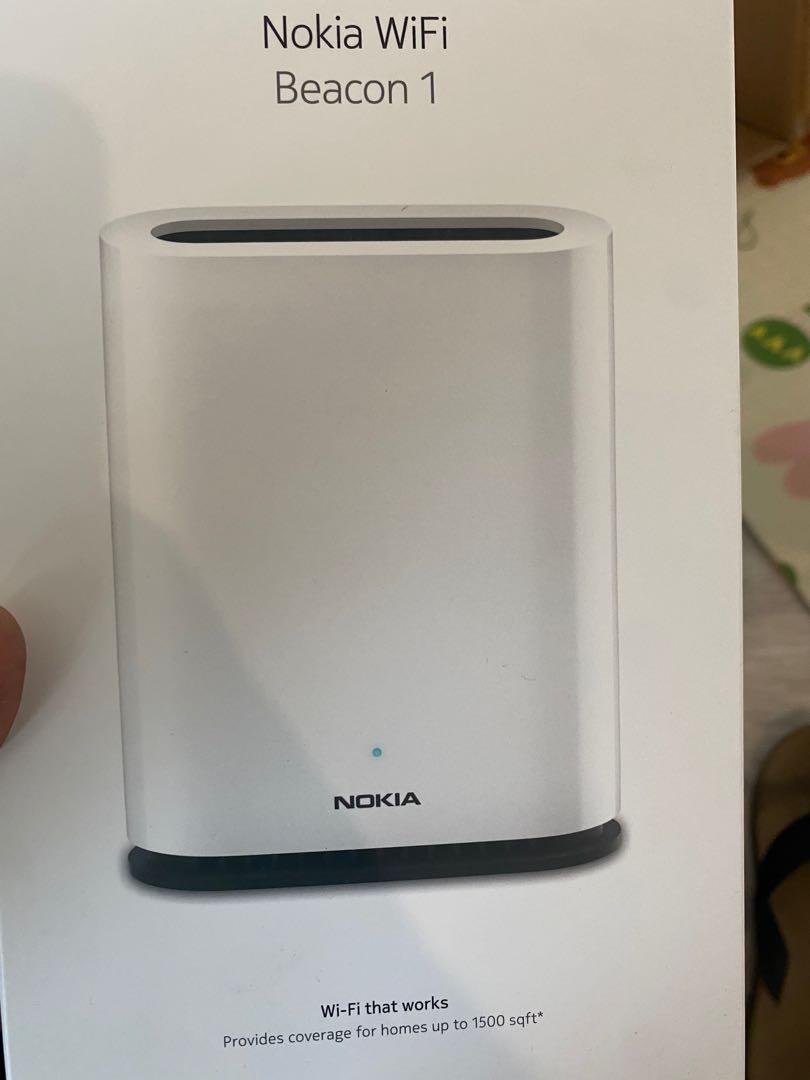 Nokia Wifi router beacon 1 coverage up to 1500sqft, Computers & Tech ...