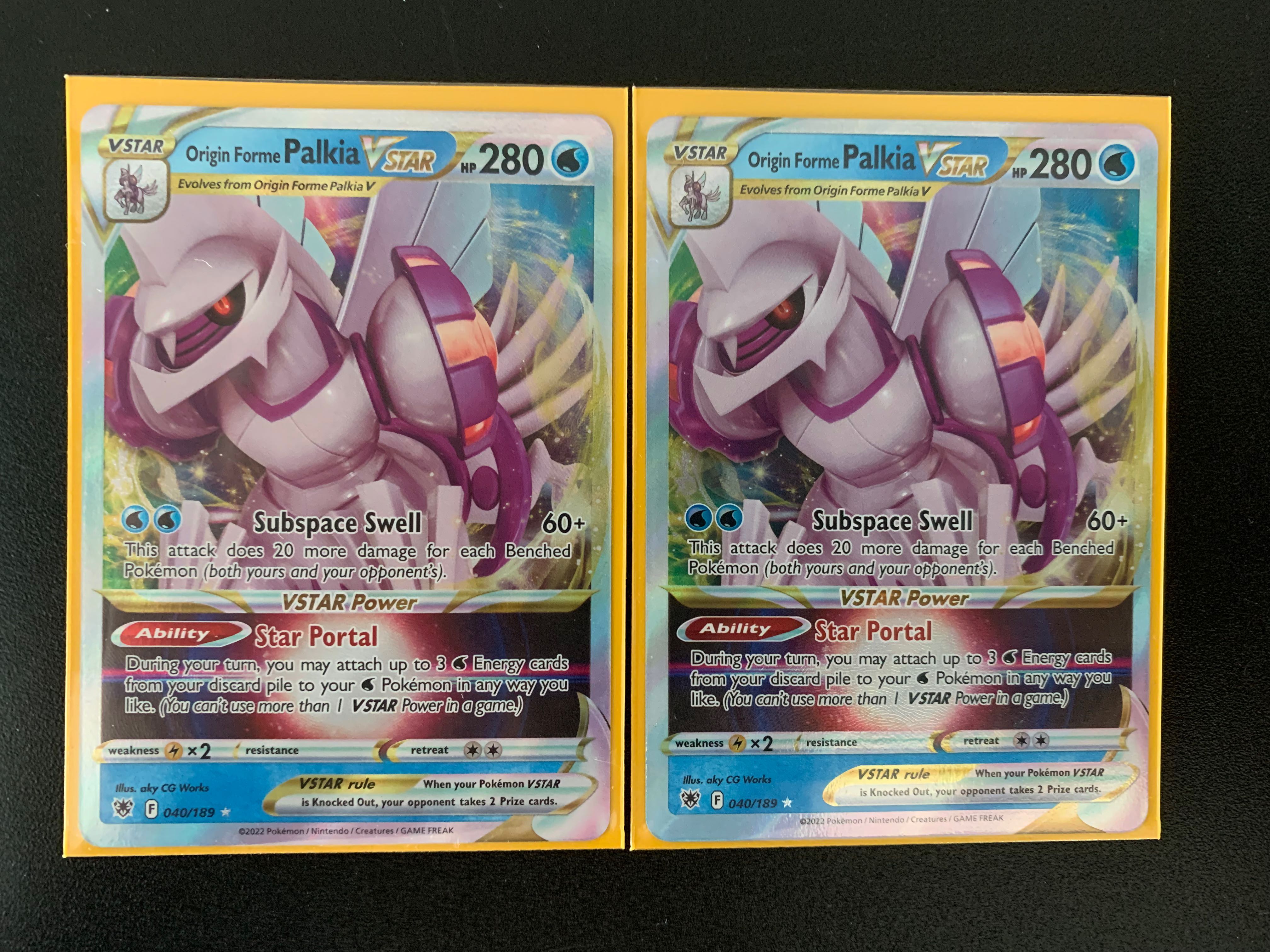 Origin Forme Palkia VSTAR - 040/189 - Ultra Rare Pokemon Astral ...