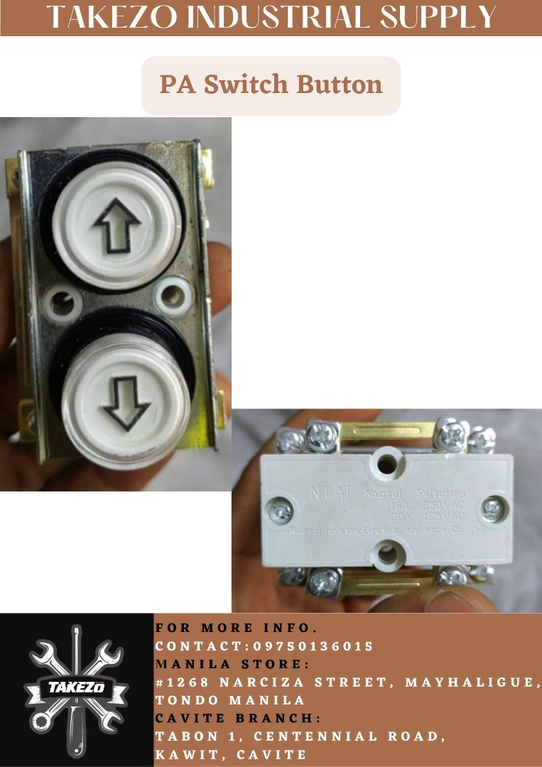 PA Switch Button, Commercial & Industrial, Industrial Equipment on ...