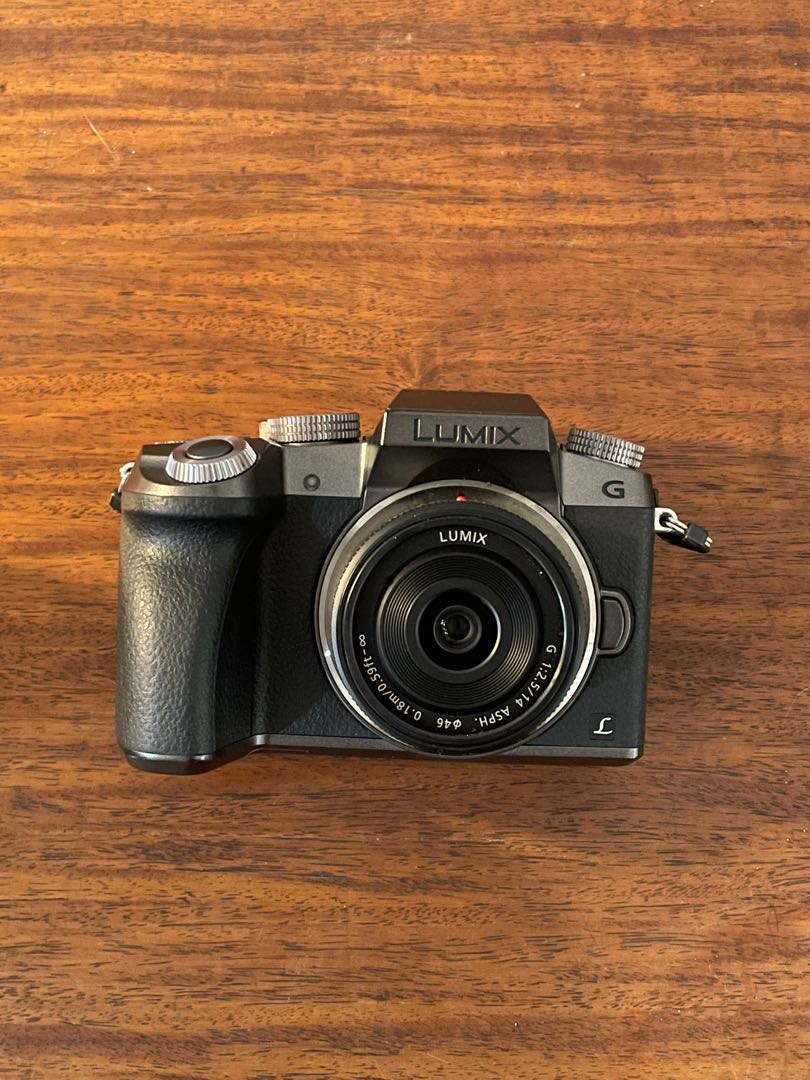 Panasonic G7 Body + Lumix 14mm f2.5 lens, Photography, Cameras on Carousell