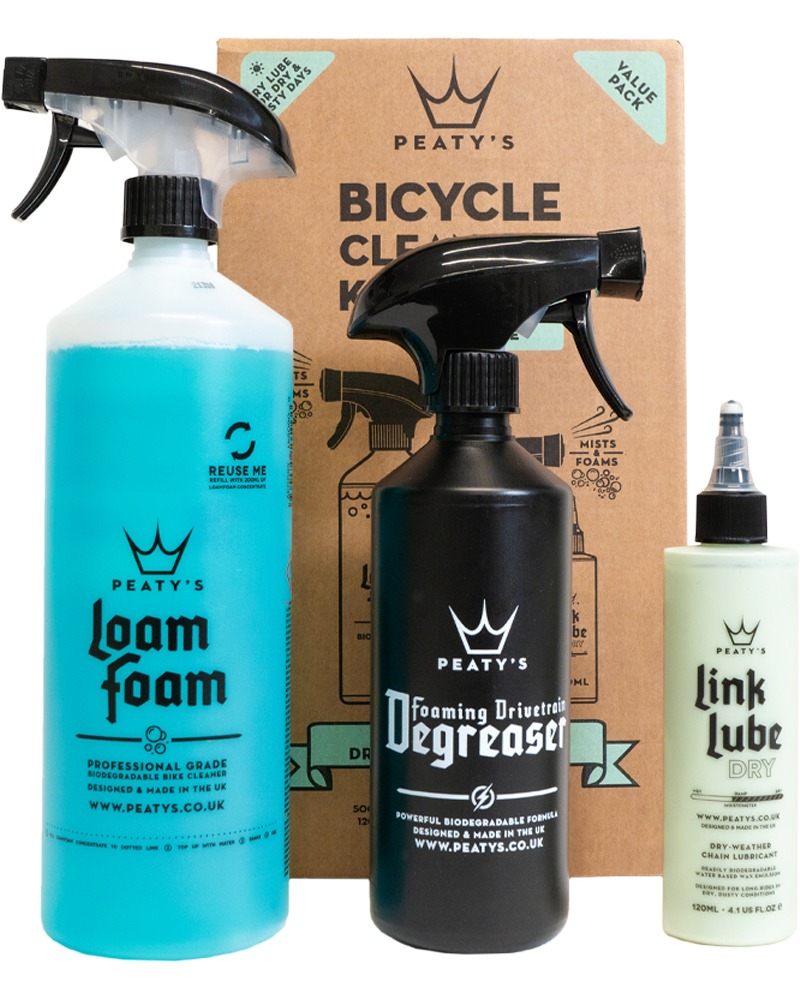 Peaty's Wash Degrease & Lube Starter Pack - Dry, Sports Equipment, Bicycles & Parts, Parts ...