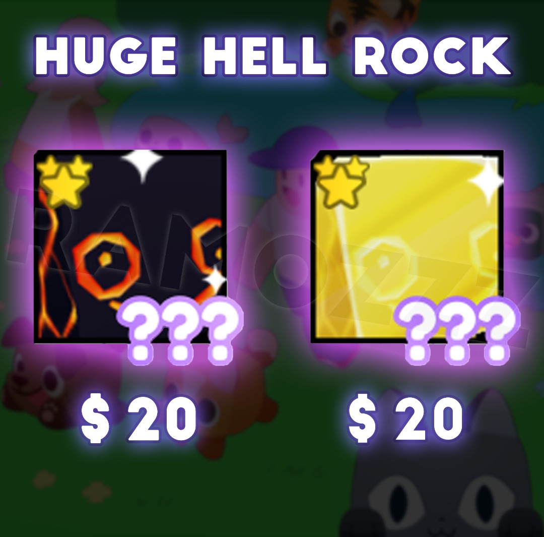 Pet Simulator X - Huge Hell Rock (HHR) | Normal | Golden ( Roblox ...