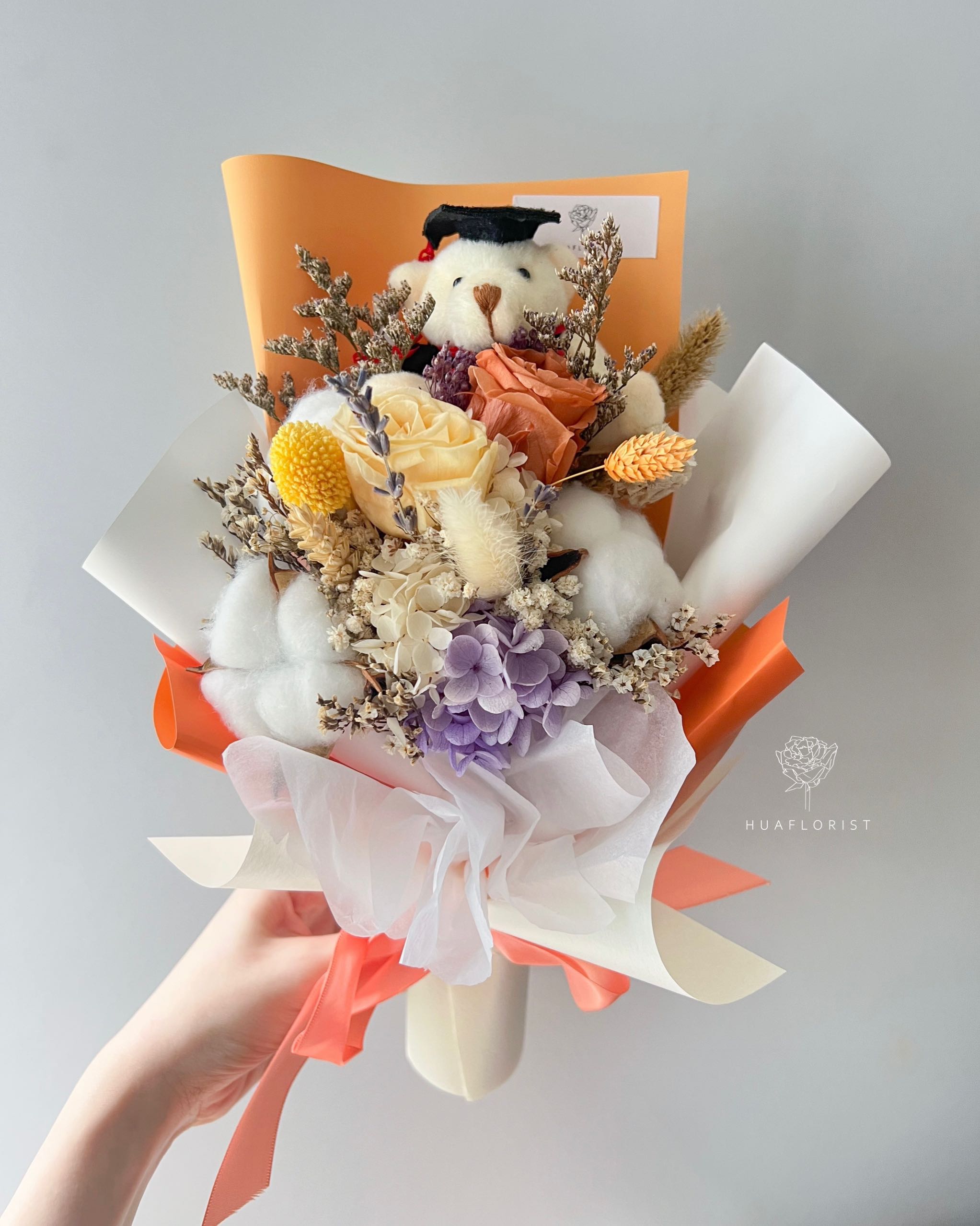 Preserved Graduation Bouquet | Dried Flower Graduation Bouquet | Dried ...