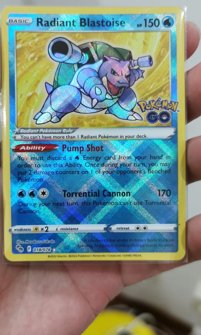 Radiant blastoise pokemon card pogo, Hobbies & Toys, Toys & Games on ...