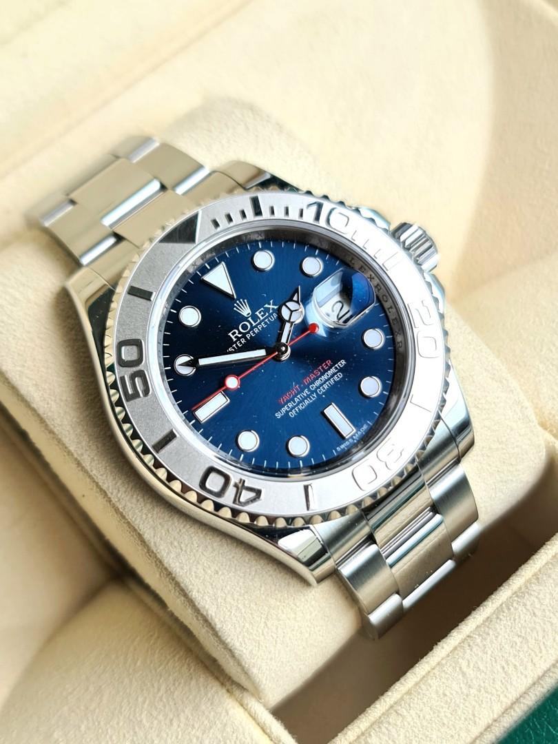 Rolex Yachtmaster 1 Thor FRESH MINT UNPOLISHED SUNBURST BLUE DIAL ...