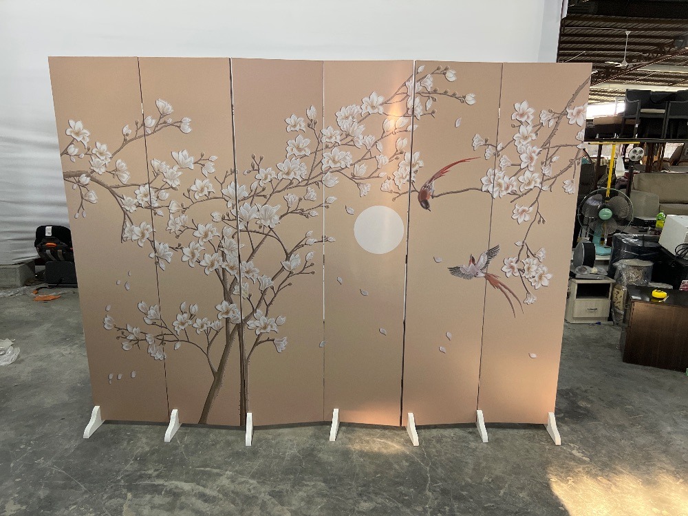 Sakura Pattern Panels Room Divider / Pembahagi Bilik Panel Corak Sakura ...