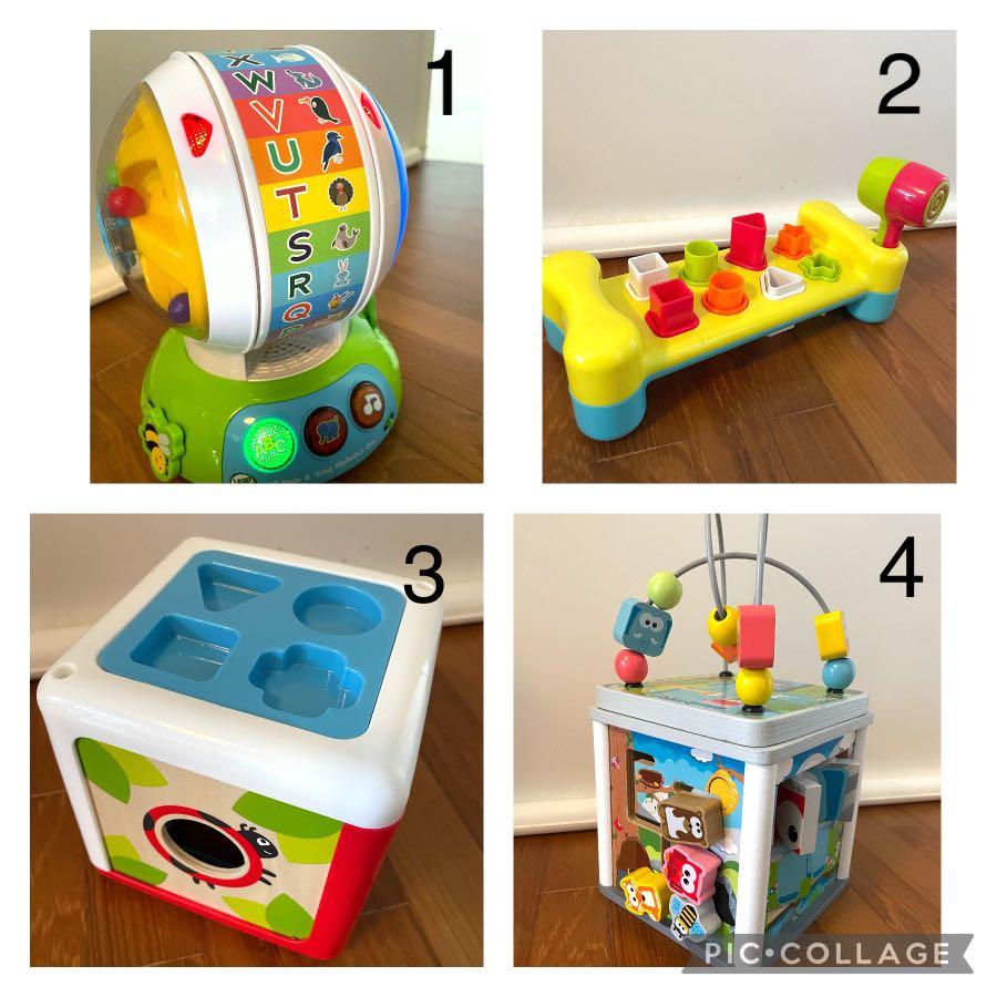 Shape sorting, musical spinner, wooden toy bundle, Babies & Kids ...