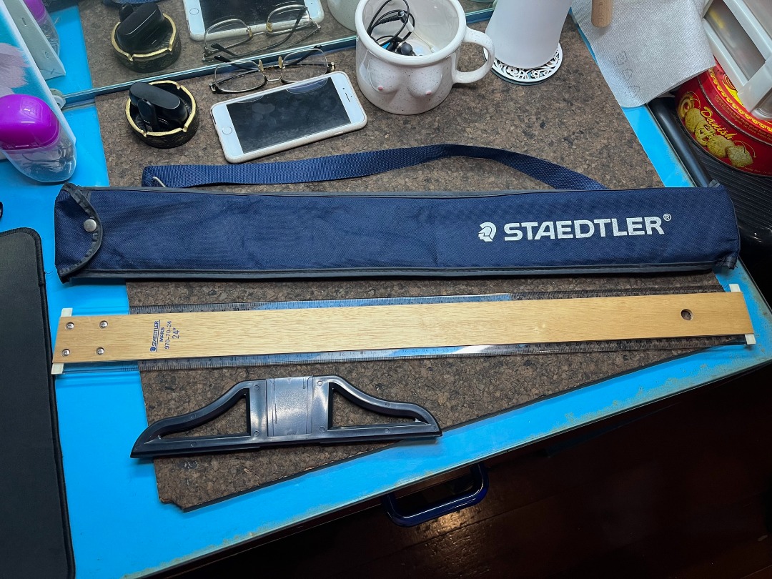 STAEDTLER T-SQUARE 24 inch(wood), Hobbies & Toys, Stationary & Craft ...