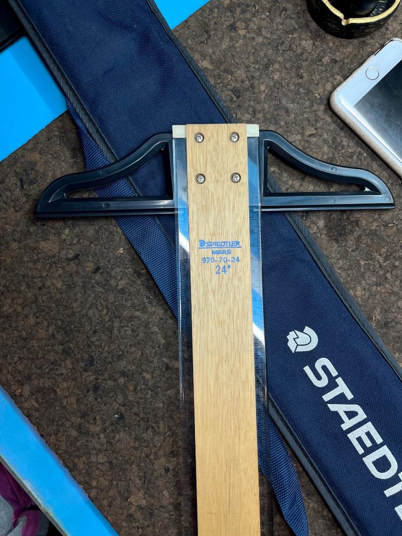 STAEDTLER T-SQUARE 24 inch(wood), Hobbies & Toys, Stationary & Craft ...