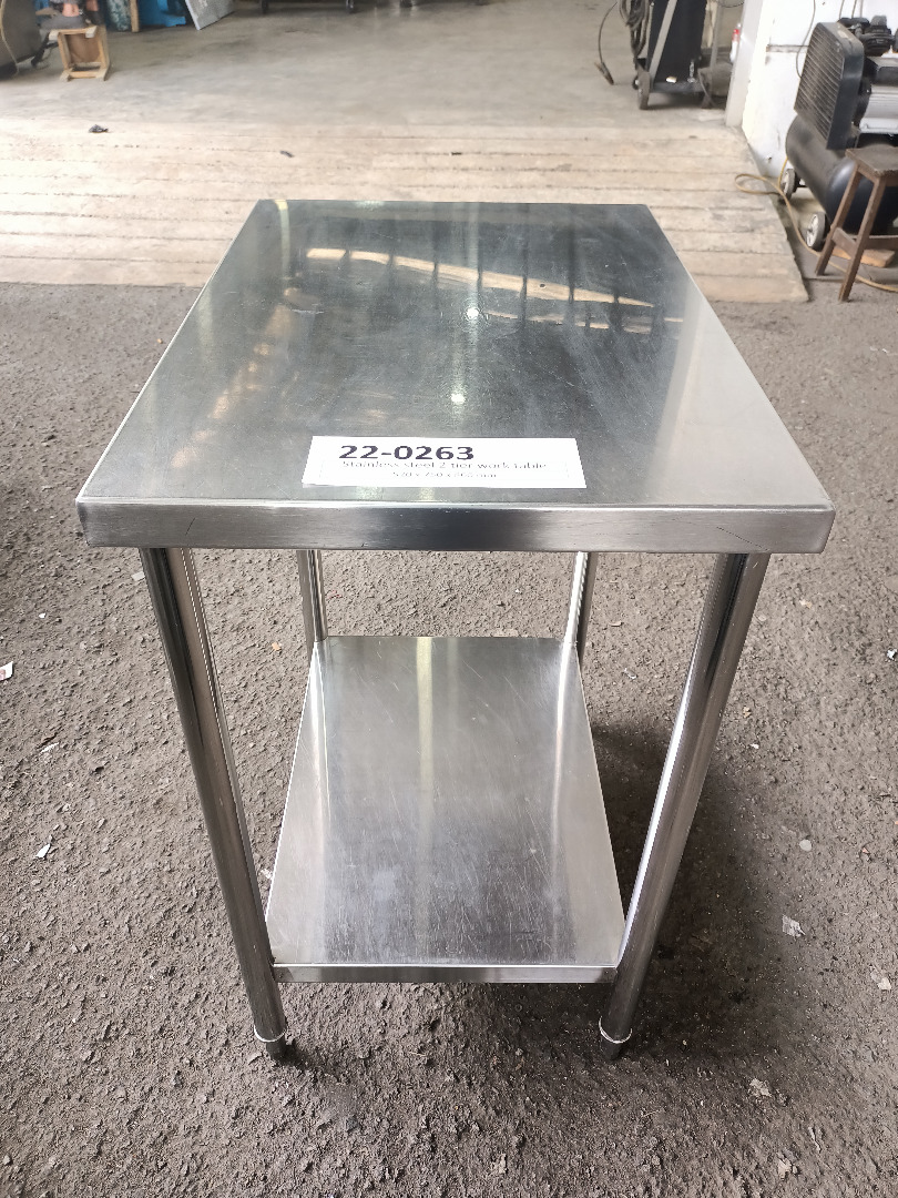 Stainless Steel 2 Tier Work Table, TV & Home Appliances, Kitchen ...