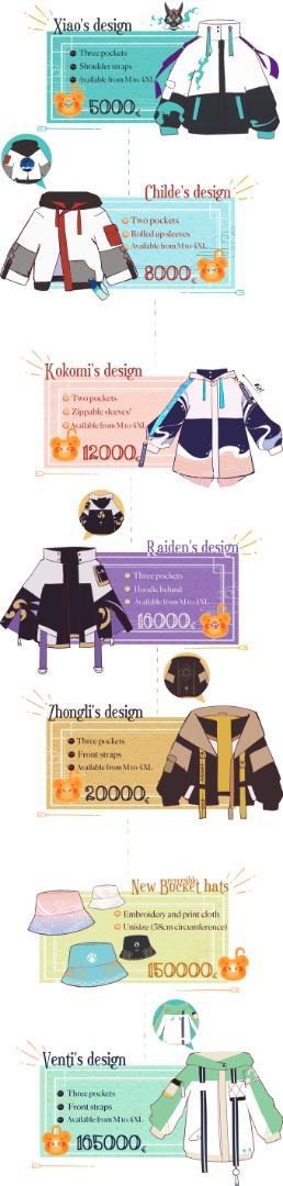 Sugahri Genshin Impact inspired Streetwear, Hobbies & Toys, Memorabilia ...