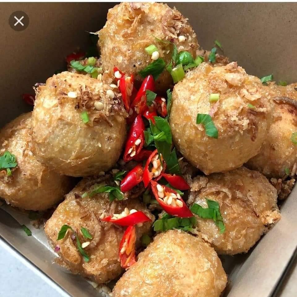 Tahu Bergedil and ayam sambal hijau power, Food & Drinks, Rice ...