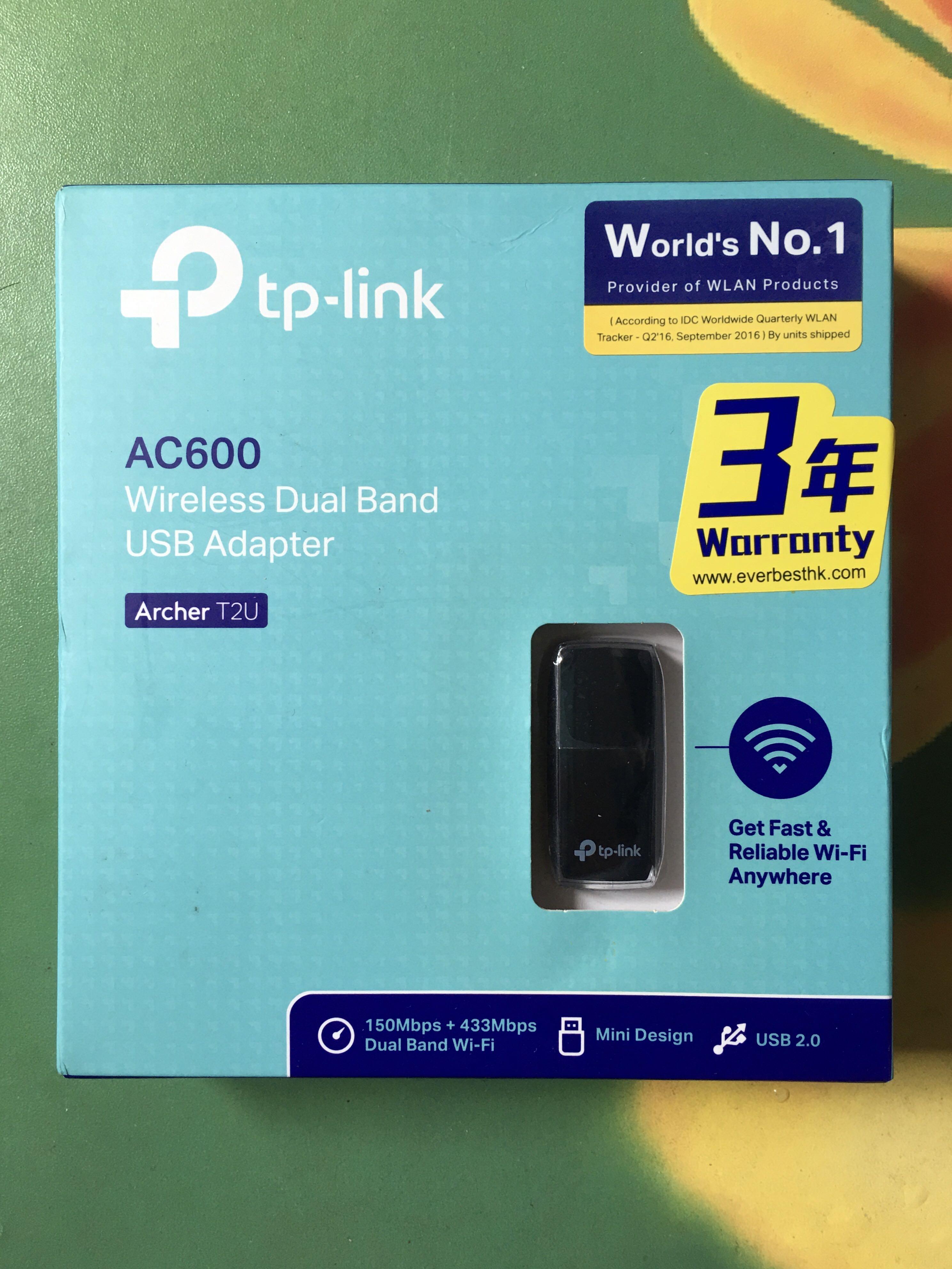 全新 TP-Link Archer T2U Nano AC600 Wireless Dual Band USB Adapter 無線雙頻 ...