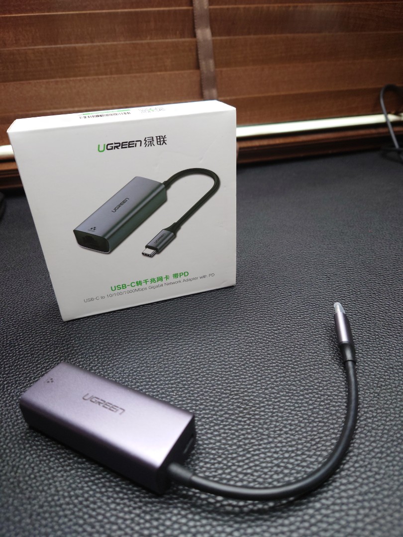 Ugreen USB-C to Gigabit Adapter with USB-PD input, Computers & Tech ...