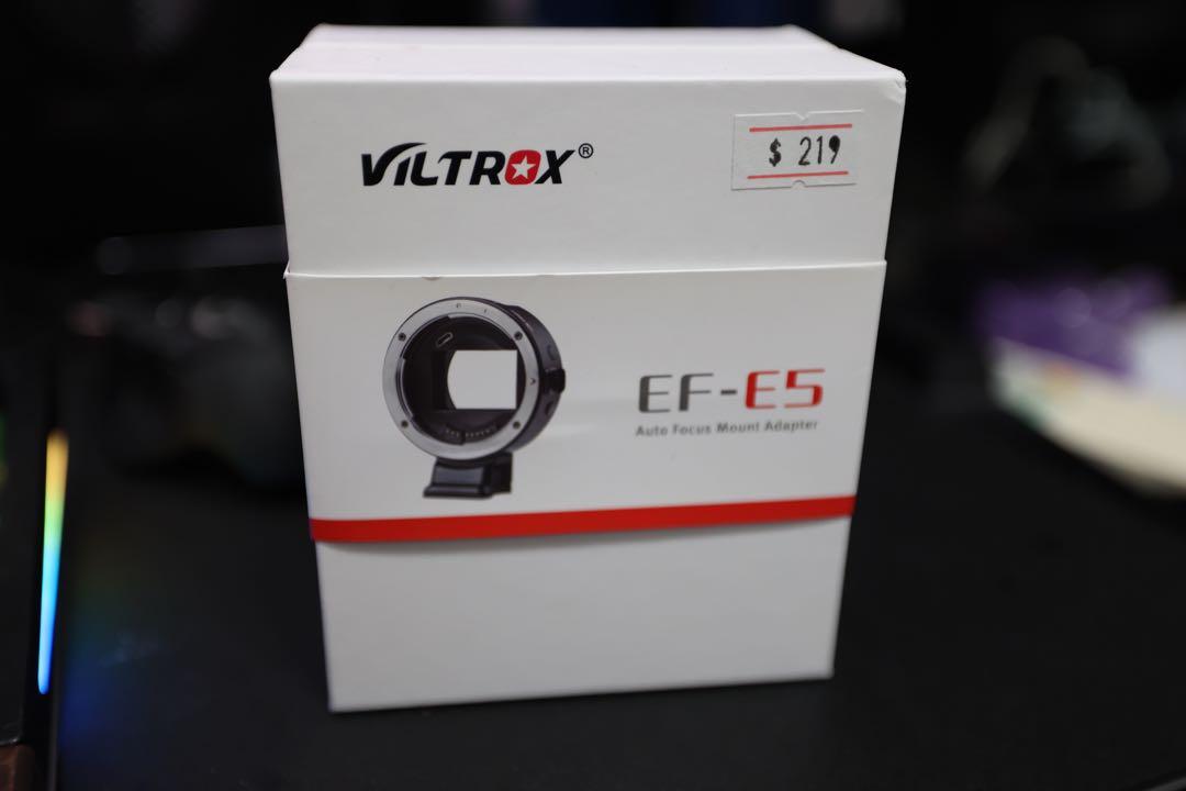 Viltrox ef-e5 efs - fe mount, Photography, Lens & Kits on Carousell