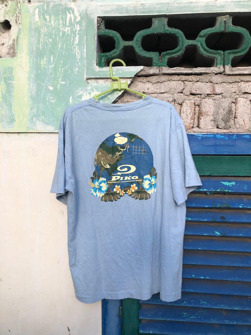 Vtg Piko Hawaiian (build up), Fesyen Pria, Pakaian , Atasan di Carousell