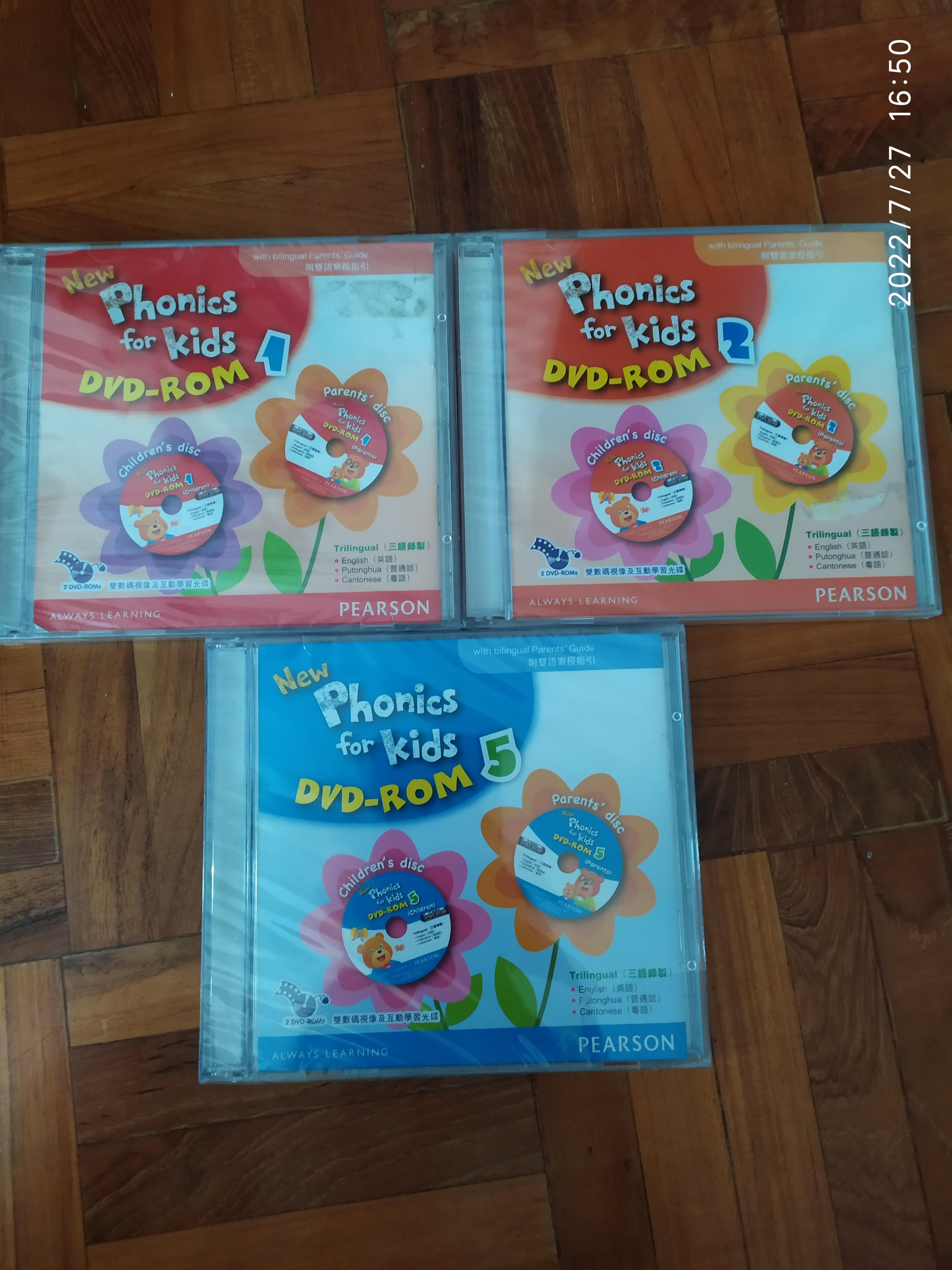 全新 phonics for Kids DVD, 興趣及遊戲, 音樂、樂器 & 配件, 音樂與媒體 - CD 及 DVD - Carousell