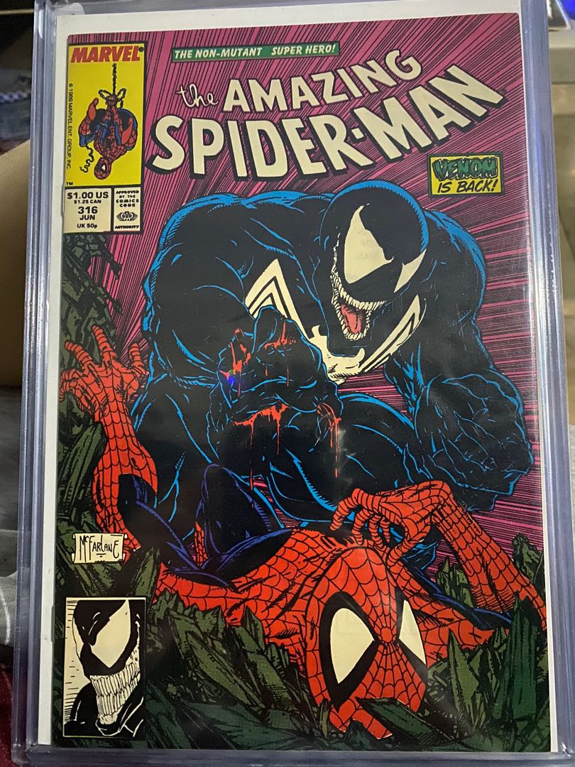 Amazing spider-man 316 todd mcfarlane comics venom appearance, Hobbies ...
