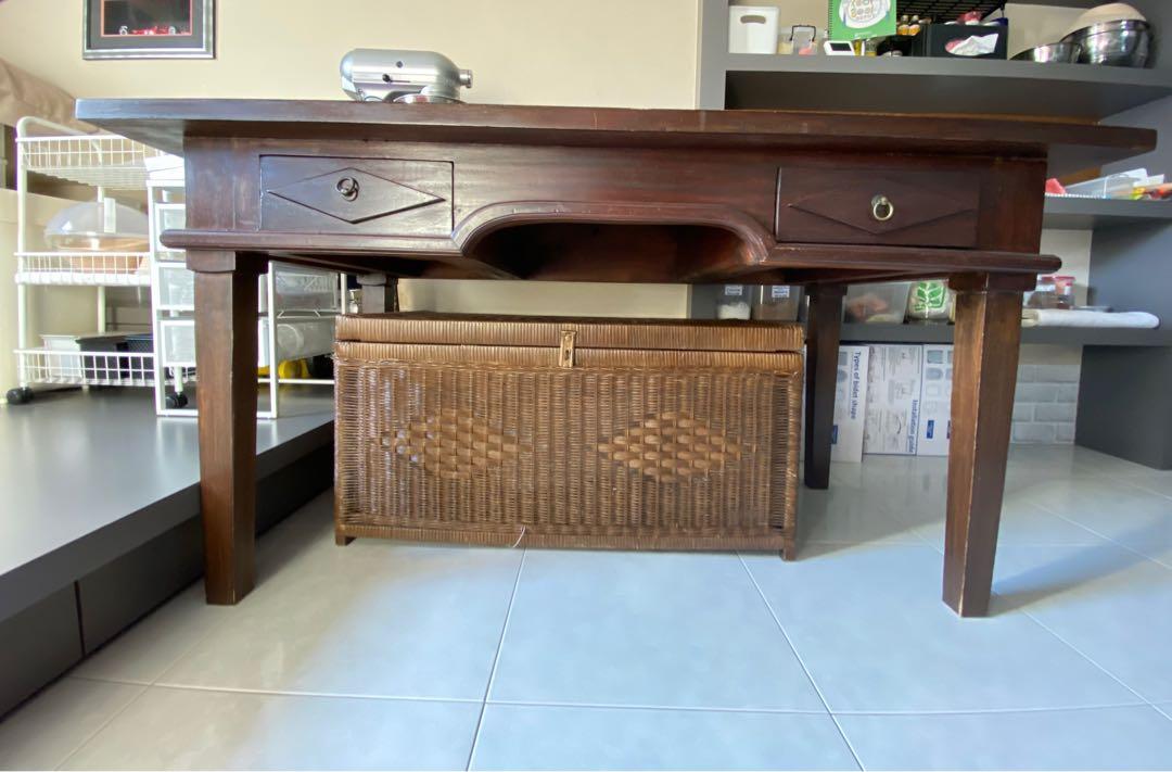 Antique Study Table, Furniture & Home Living, Furniture, Tables & Sets ...