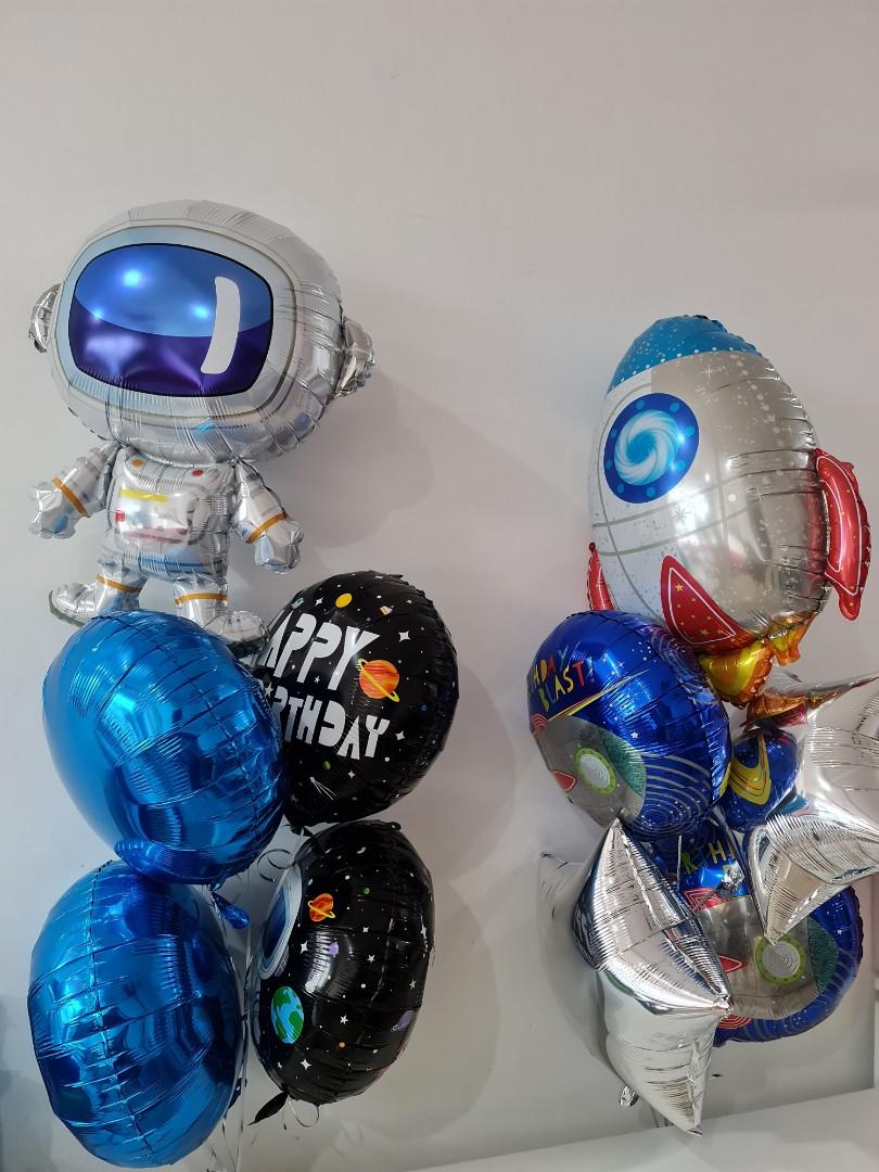 Astronauts, spaceship balloons, helium balloons, helium balloon ...