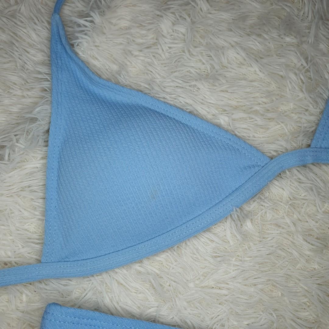 Baby Blue Swimsuit, Women's Fashion, Swimwear, Bikinis & Swimsuits on ...