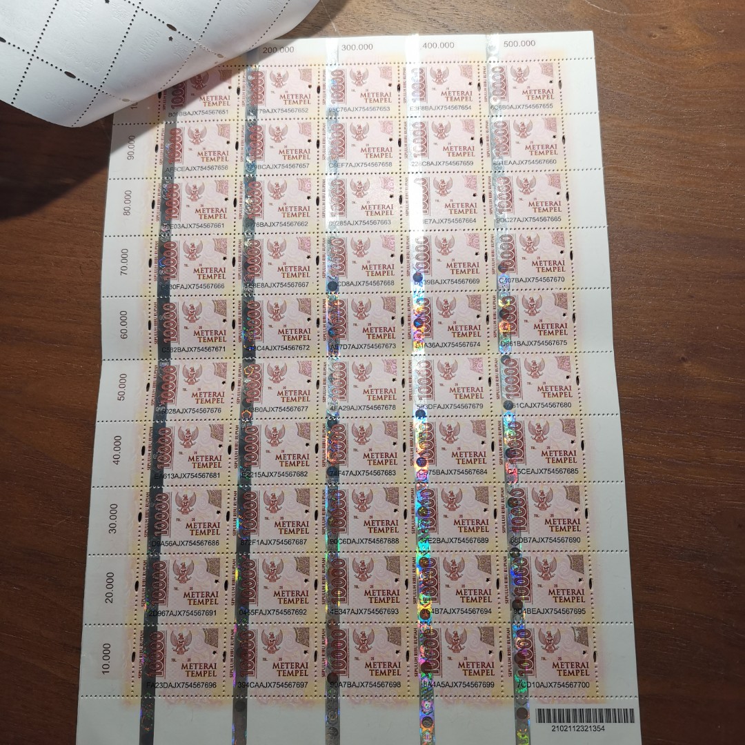 Bea Materai Rp.10,000, Hobbies & Toys, Memorabilia & Collectibles ...