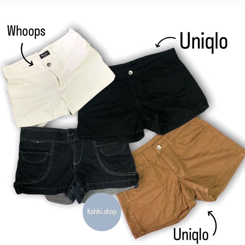 Branded: Uniqlo Whoops Sexy Mini Shorts (Small to Medium) Plain White ...