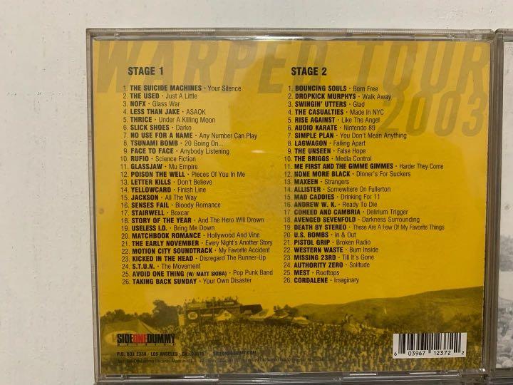 [CD] Compilation - Warped Tour 2003, 2004, 2005 & 2006, Hobbies & Toys ...