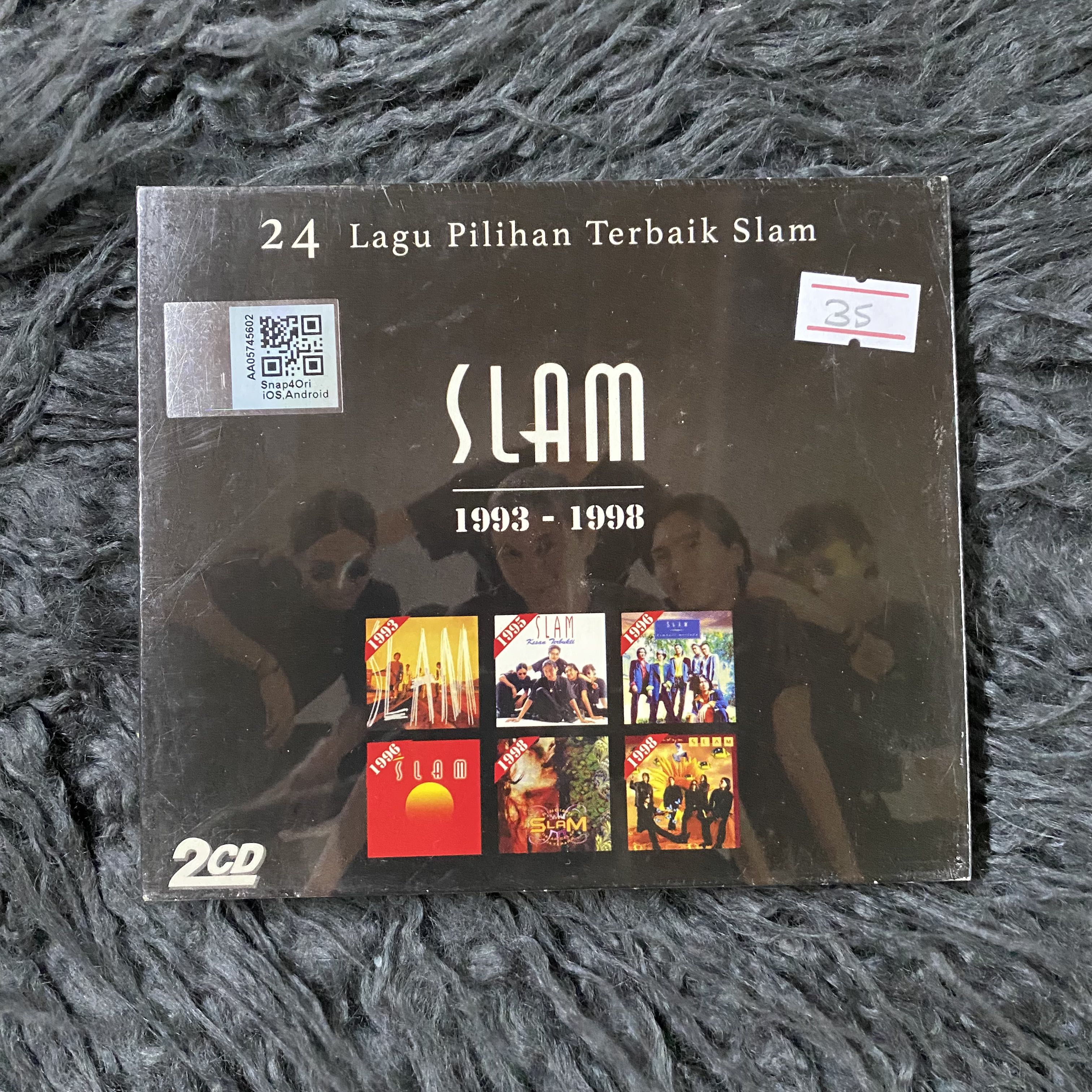 CD SLAM 24 Lagu Pilihan Terbaik slam 1993-1998, Hobbies & Toys, Music ...