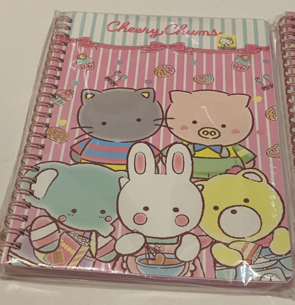 Cherry Chums 線圈簿 單行簿 記事簿 筆記簿, 興趣及遊戲, 手作＆自家設計, 文具 - Carousell