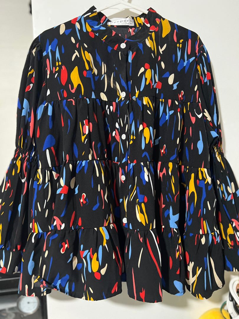 Colourful top, Women's Fashion, Tops, Blouses on Carousell