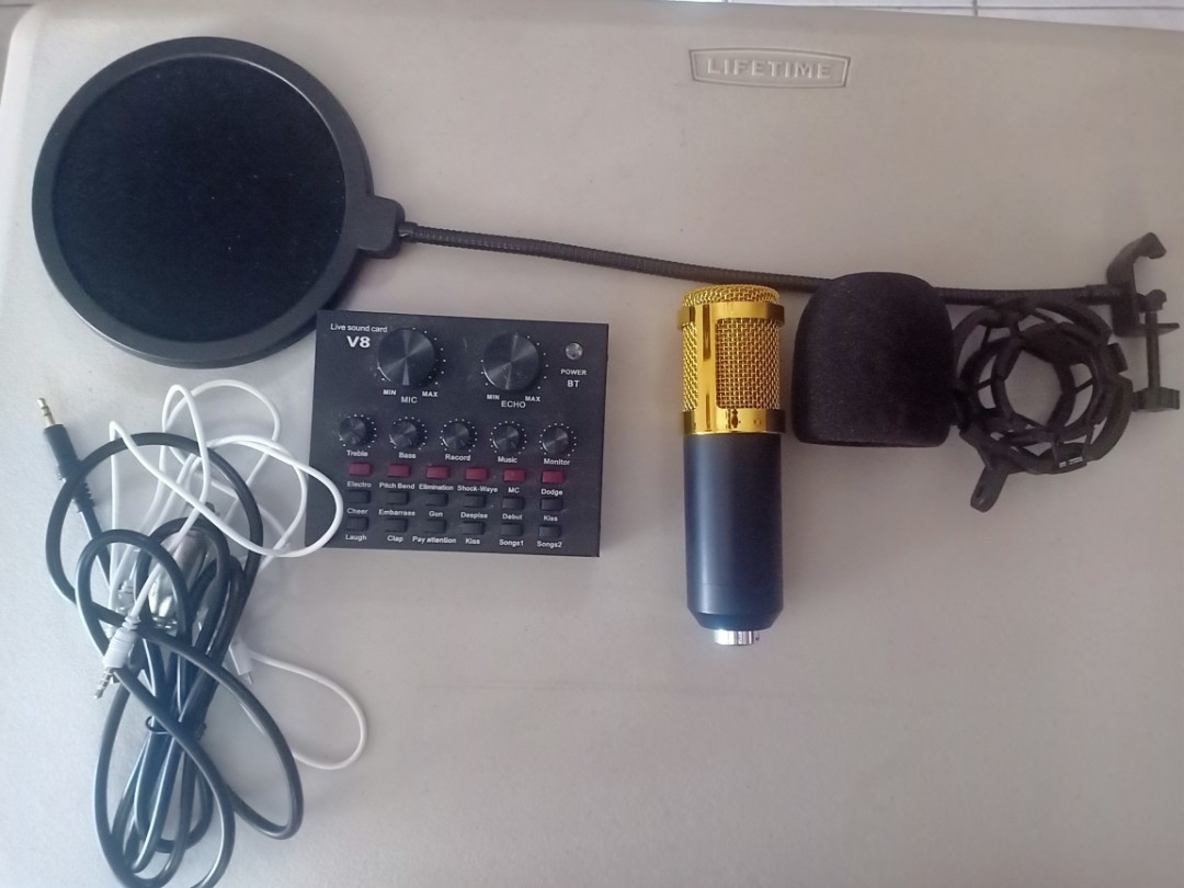 Condenser mic v8, Audio, Microphones on Carousell
