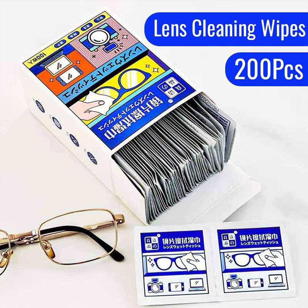 eDSLRs SG Lens Cleaning Wipes Alcohol Spectacle Wet Wipe 200pcs Pre ...
