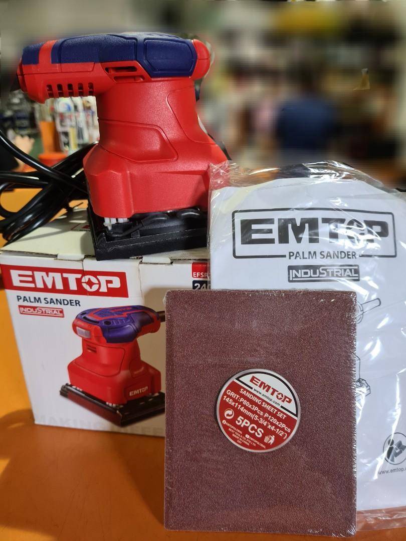 Emtop Palm Sander, Furniture & Home Living, Home Improvement ...
