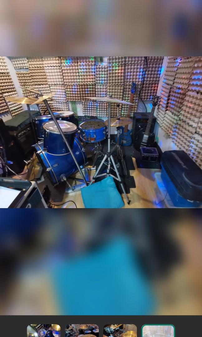 Fernando Drum set with 6 pcs Achiles Cymbal Set, Hobbies & Toys, Music ...