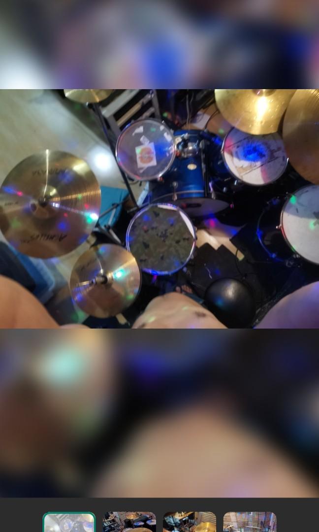 Fernando Drum set with 6 pcs Achiles Cymbal Set, Hobbies & Toys, Music ...