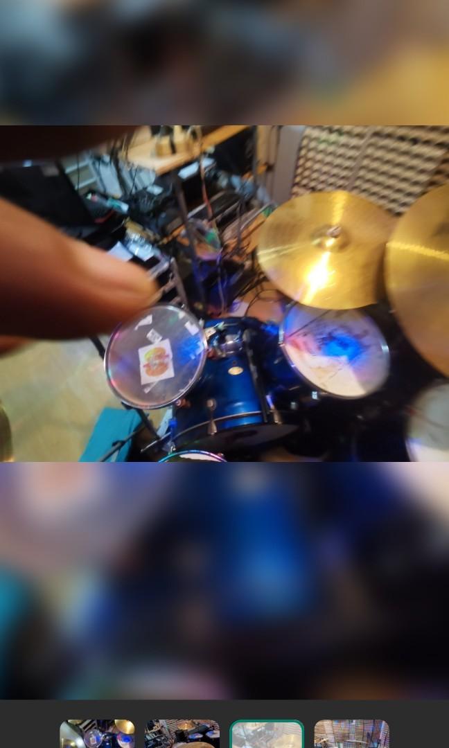 Fernando Drum set with 6 pcs Achiles Cymbal Set, Hobbies & Toys, Music ...