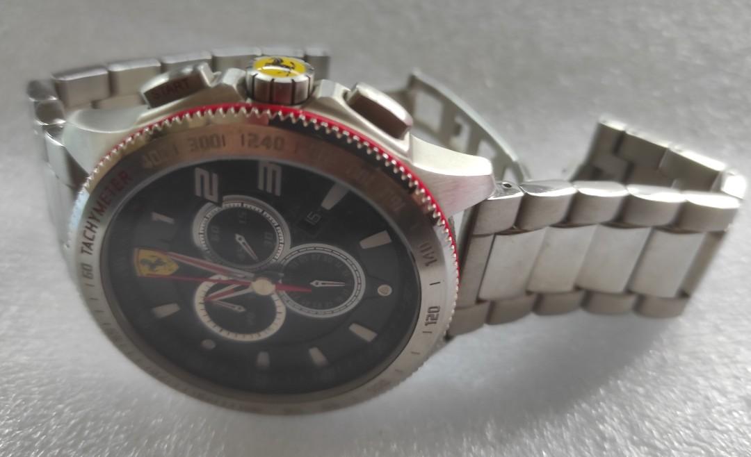 Ferrari Tachymeter Watch, Men's Fashion, Watches & Accessories, Watches ...