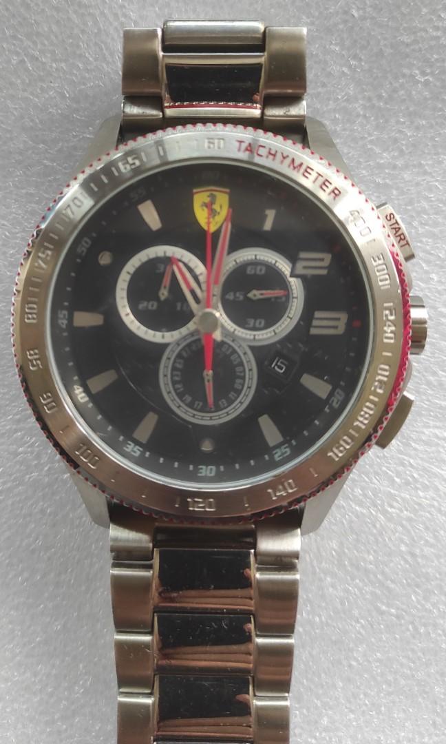 Ferrari Tachymeter Watch, Men's Fashion, Watches & Accessories, Watches ...