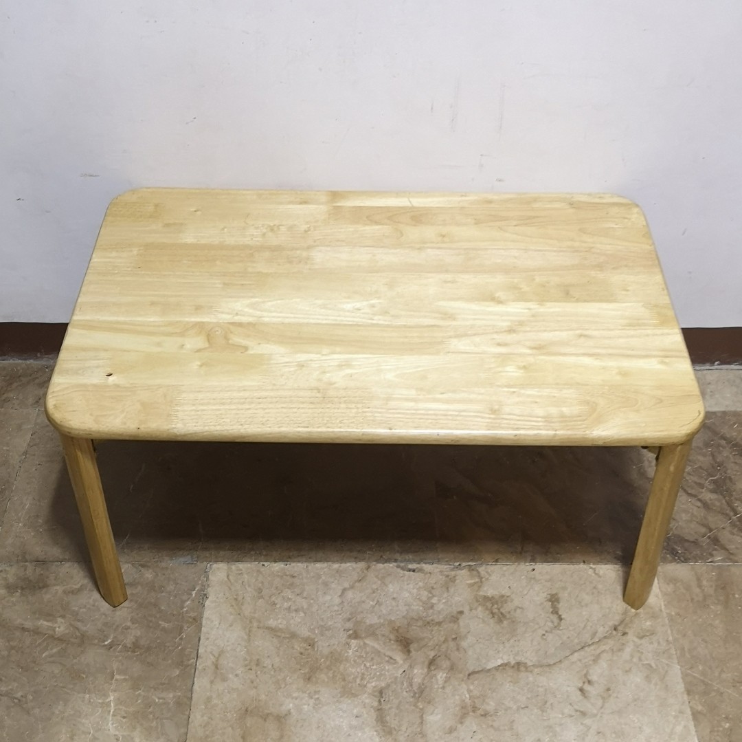 Foldable center table, solid wood, Furniture & Home Living, Furniture ...
