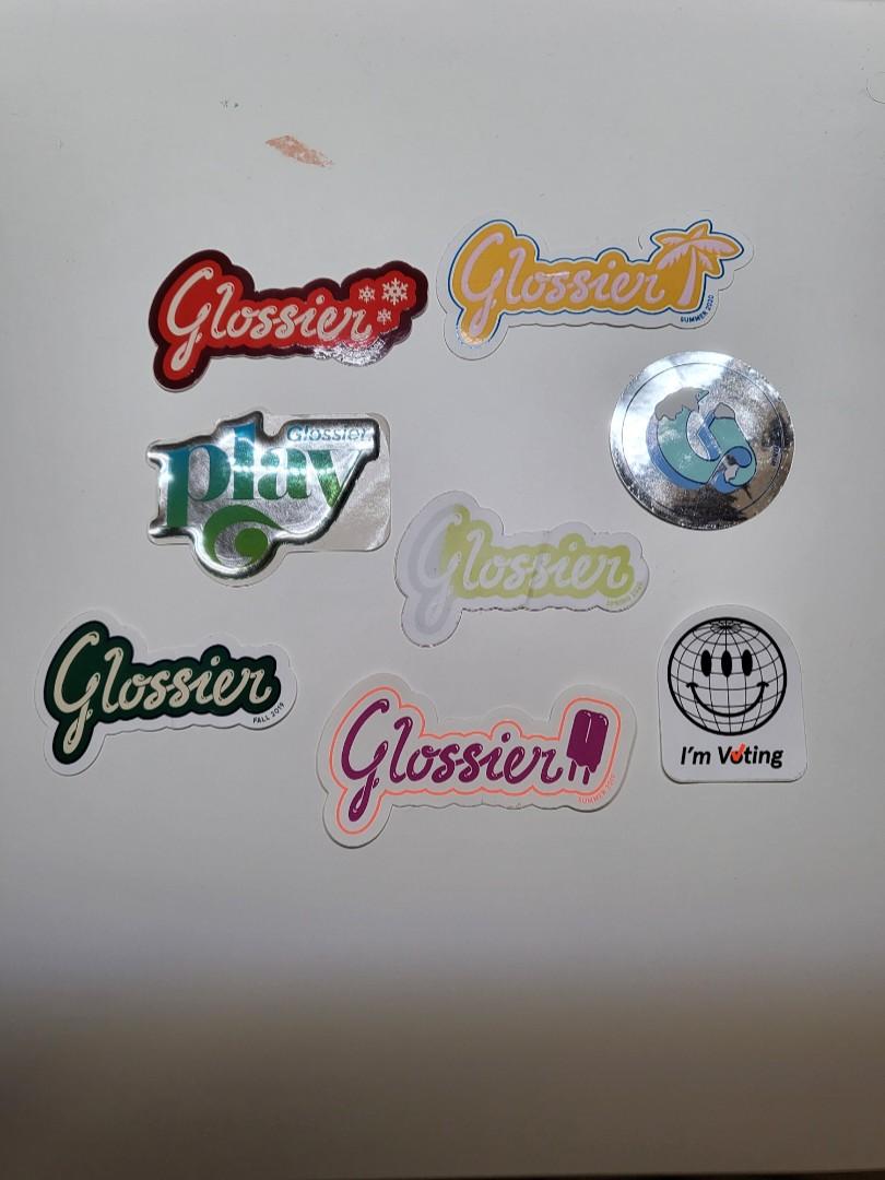 GLOSSIER stickers, Hobbies & Toys, Stationery & Craft, Handmade Craft ...