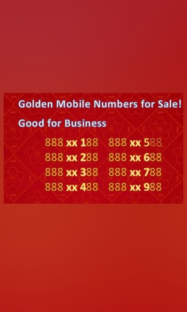 Golden Number for sale!, Mobile Phones & Gadgets, Mobile & Gadget ...