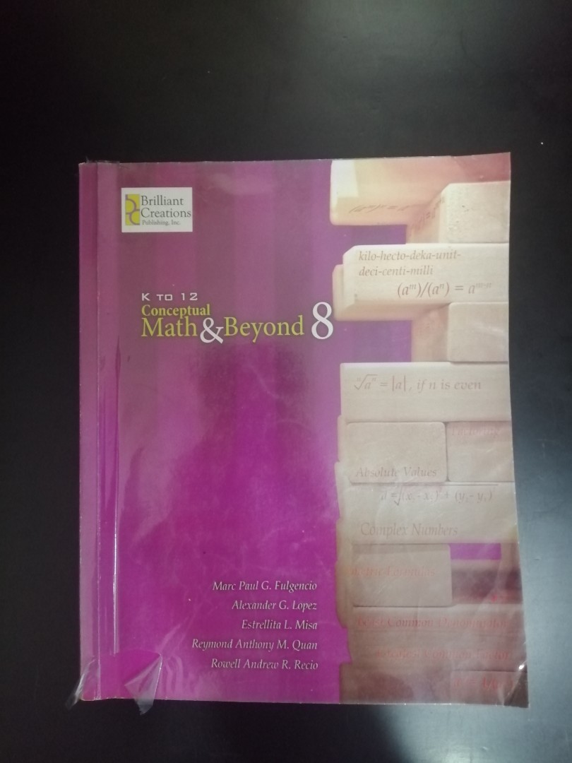 Grade 8 - Math and Beyond Conceptual with Teacher's guide, Hobbies ...