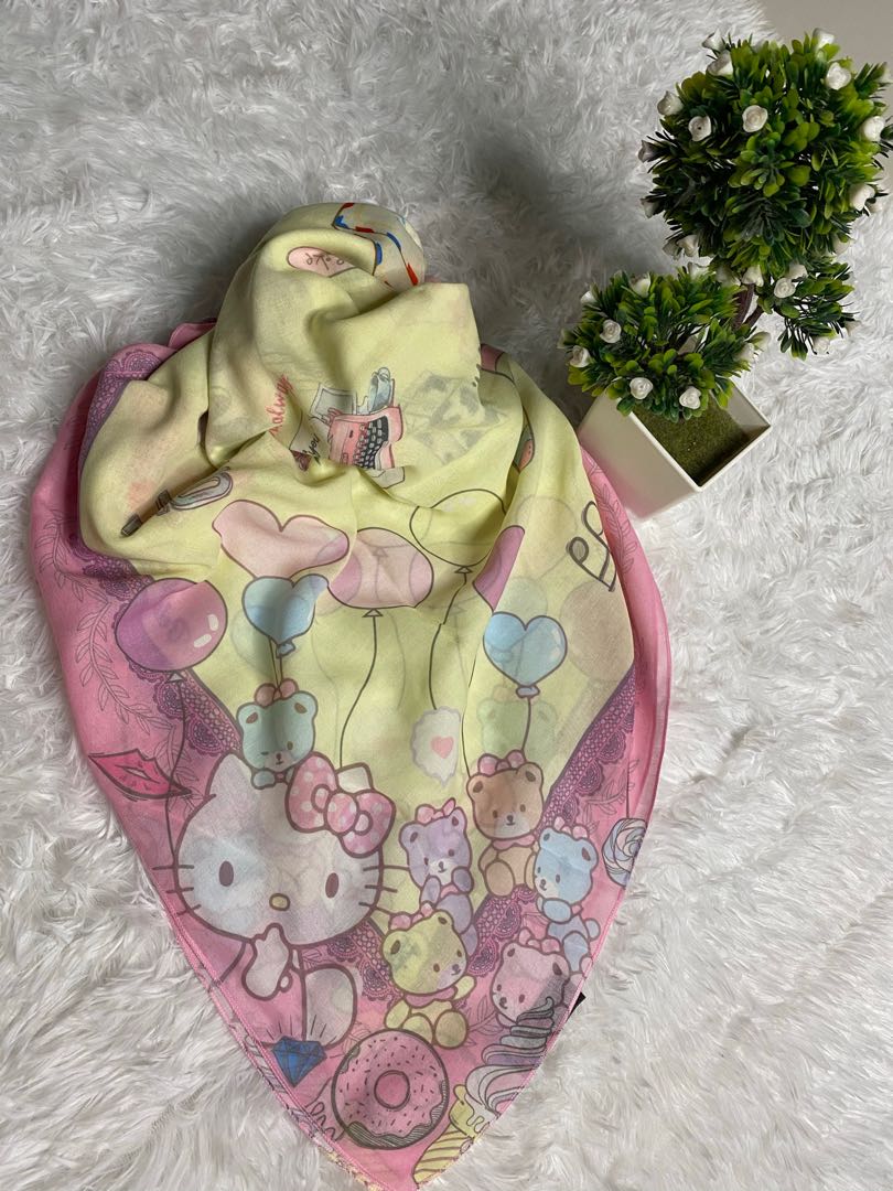 Hello kitty bawal, Women's Fashion, Muslimah Fashion, Hijabs on Carousell