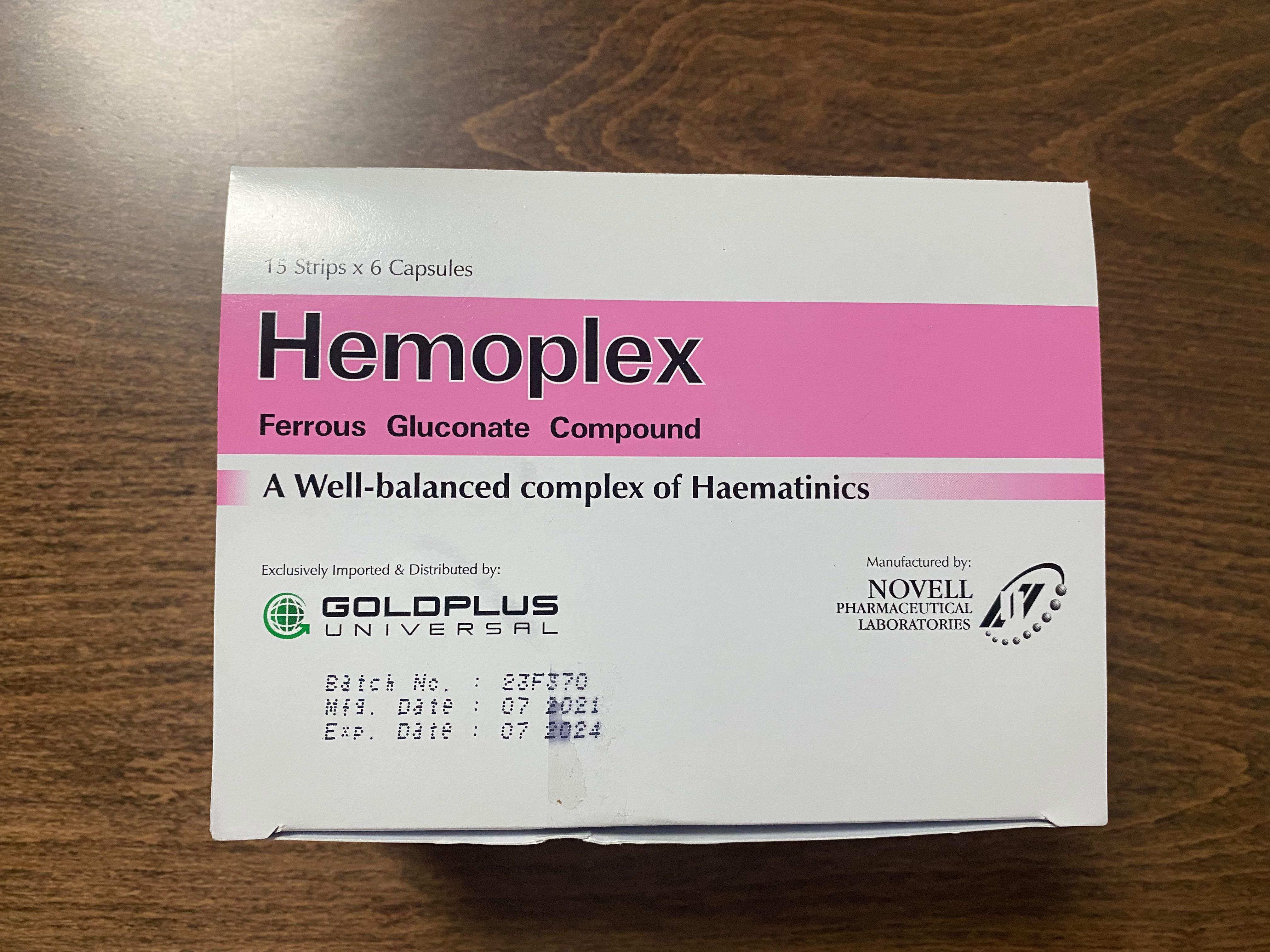Hemoplex Capsule, Health & Nutrition, Health Supplements, Vitamins ...