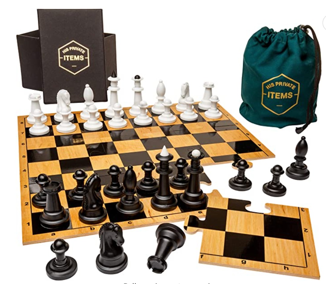 His Private Items Puzzle Piece Chess Set, Hobbies & Toys, Toys & Games ...