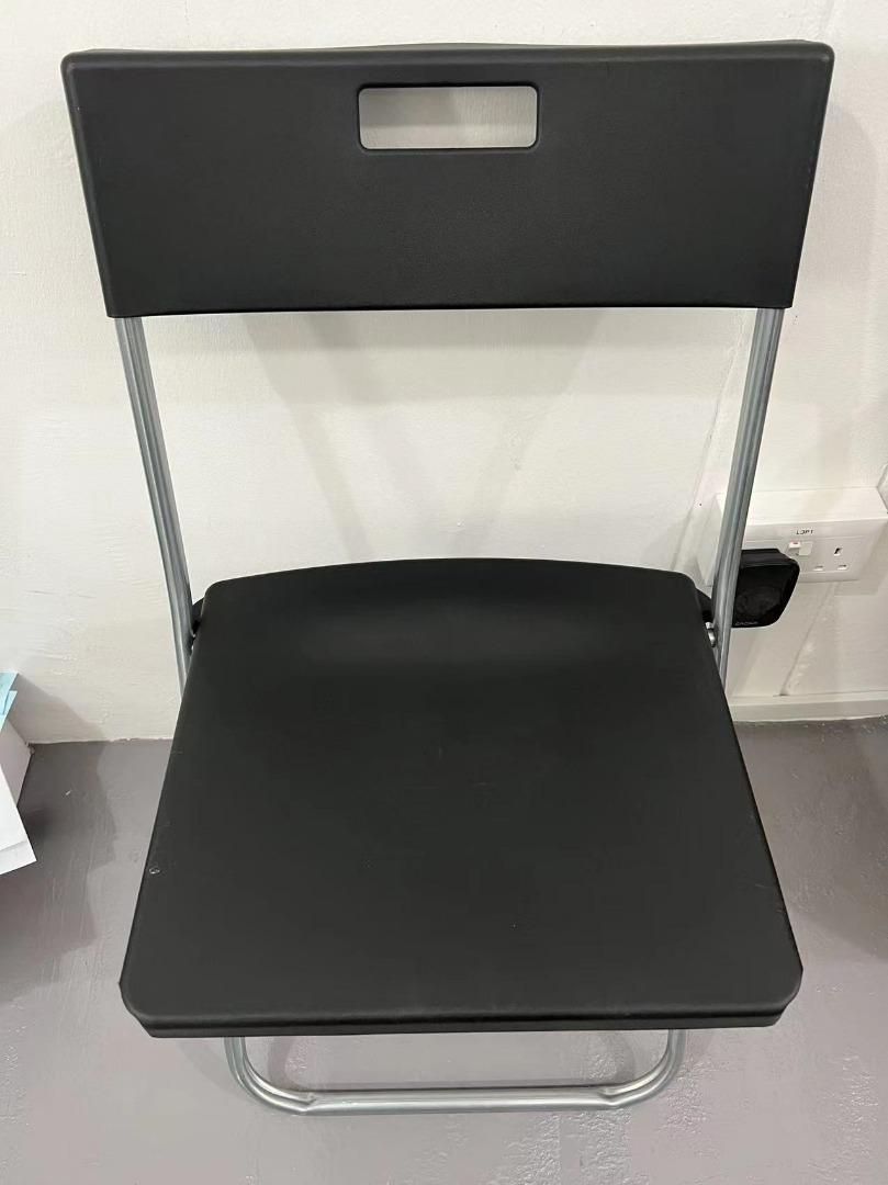 IKEA Folding chair_black, Furniture & Home Living, Furniture, Chairs on ...