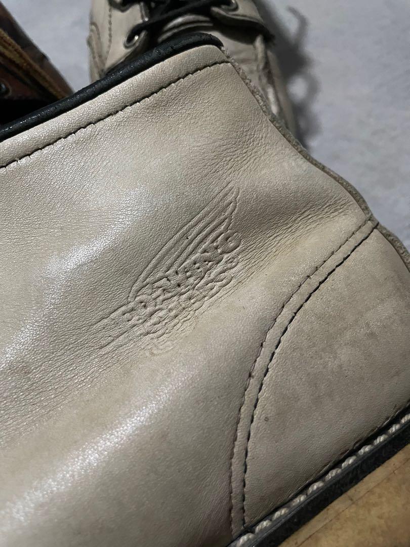 JAPAN ED RED WING SHOE BOOTS LEATHER OFF WHITE TAN KIMURA TAKUYA Pair ...