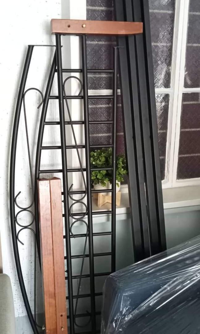 Japan NITORI double bed frame, Furniture & Home Living, Furniture, Bed ...